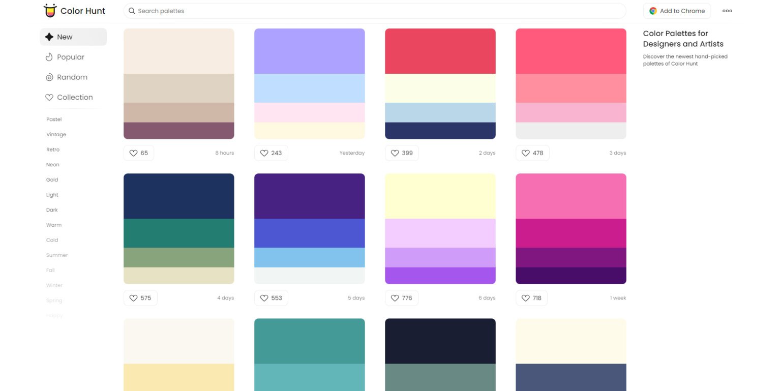 Che cos'è una palette colori e come crearne una online | Pixartprinting